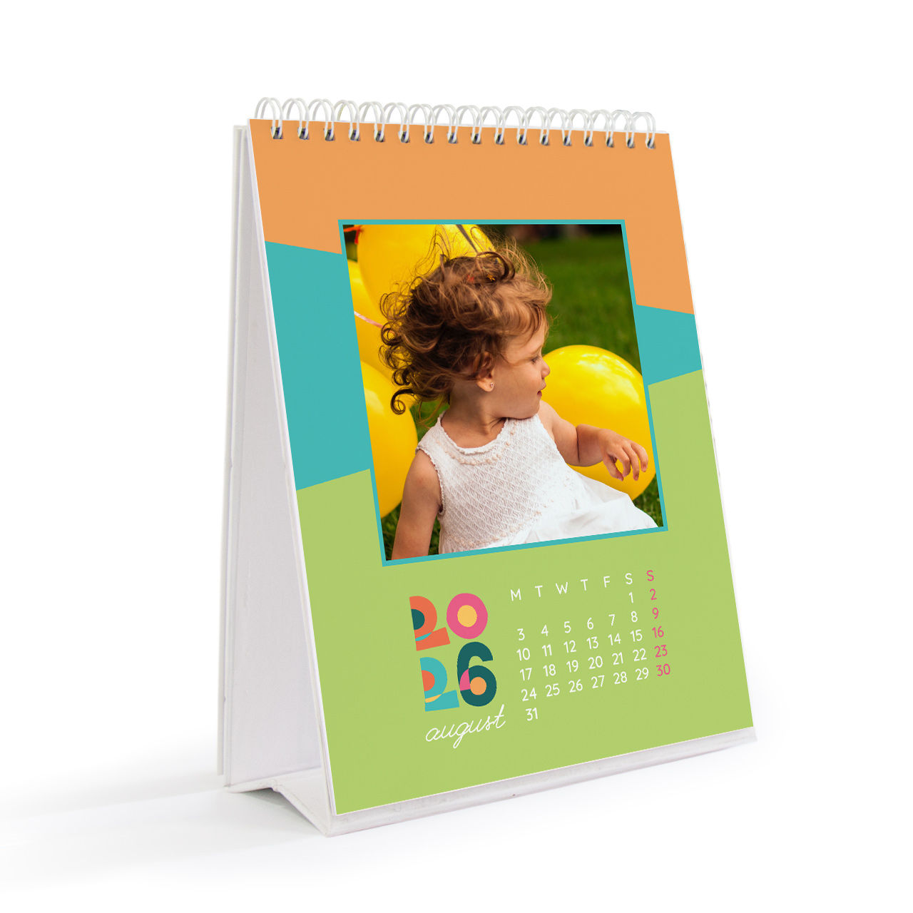 6x8 Desktop Calendar 2025 - 6x8 Customized Photo Calendar