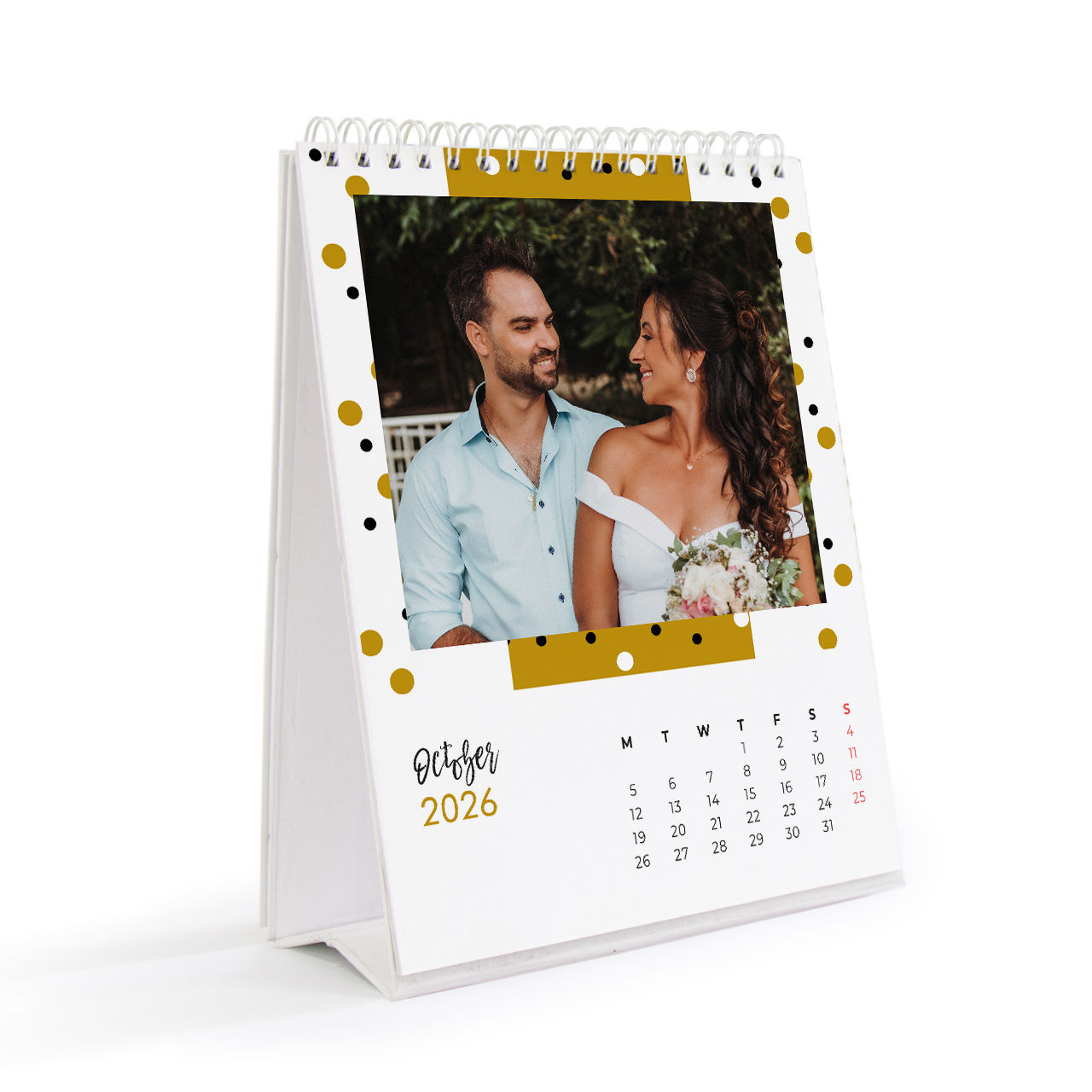 Stars & Glitters Custom Desktop Calendar (6x8) | Zoomin