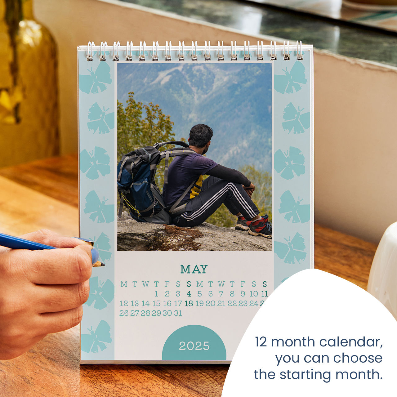 Travel Nature Love Custom Desktop Calendar (6x8) | Zoomin