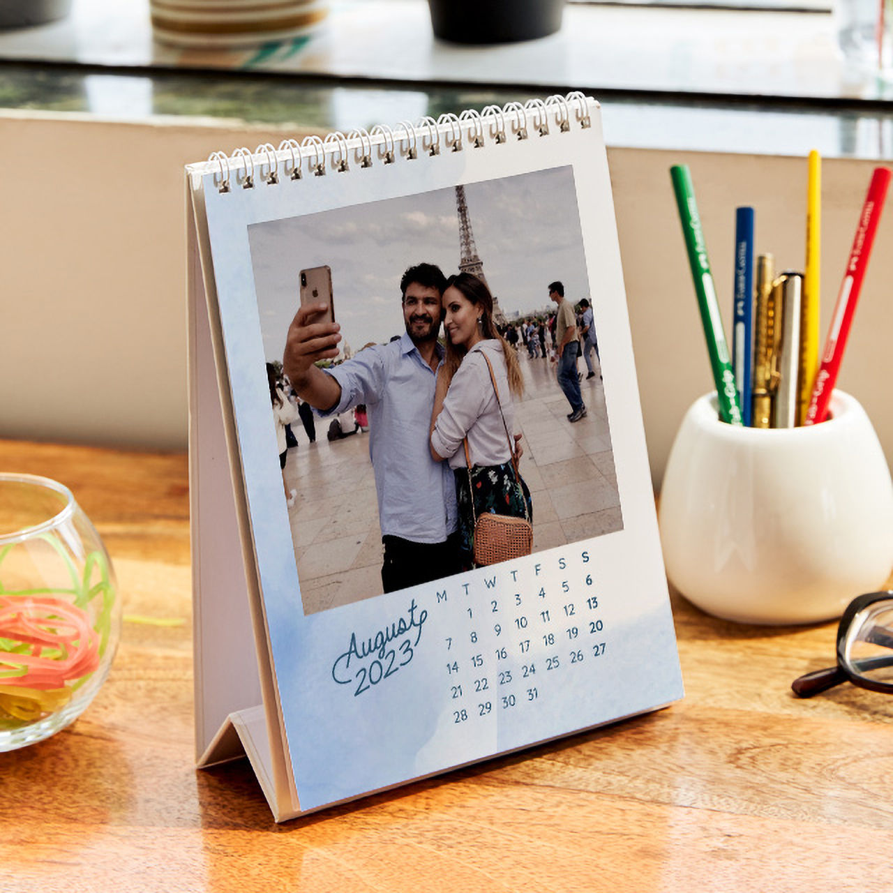 Vacay All Day Custom Desktop Calendar (6x8) | Zoomin
