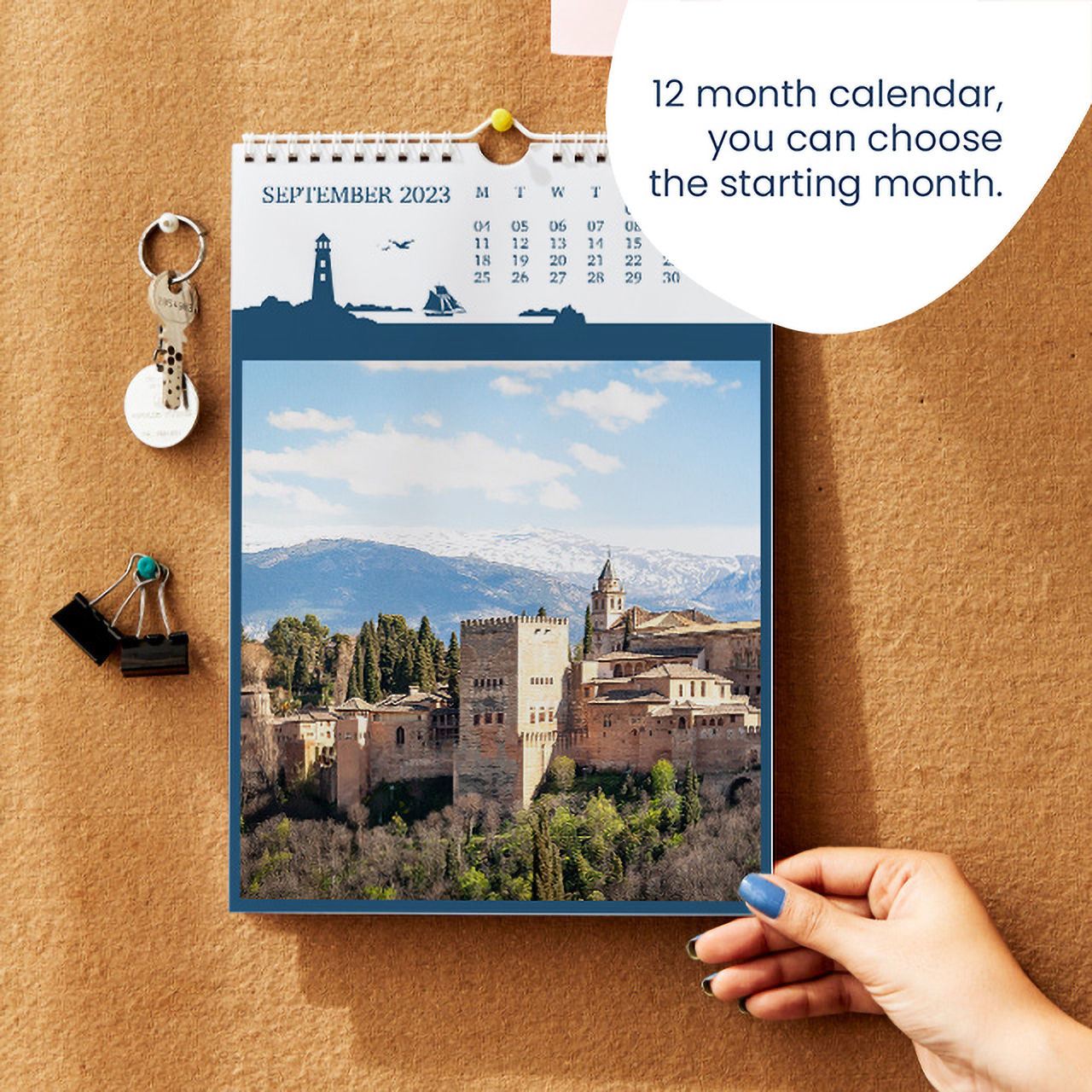 World Explorer Wall Mount Portrait Calendar | Zoomin
