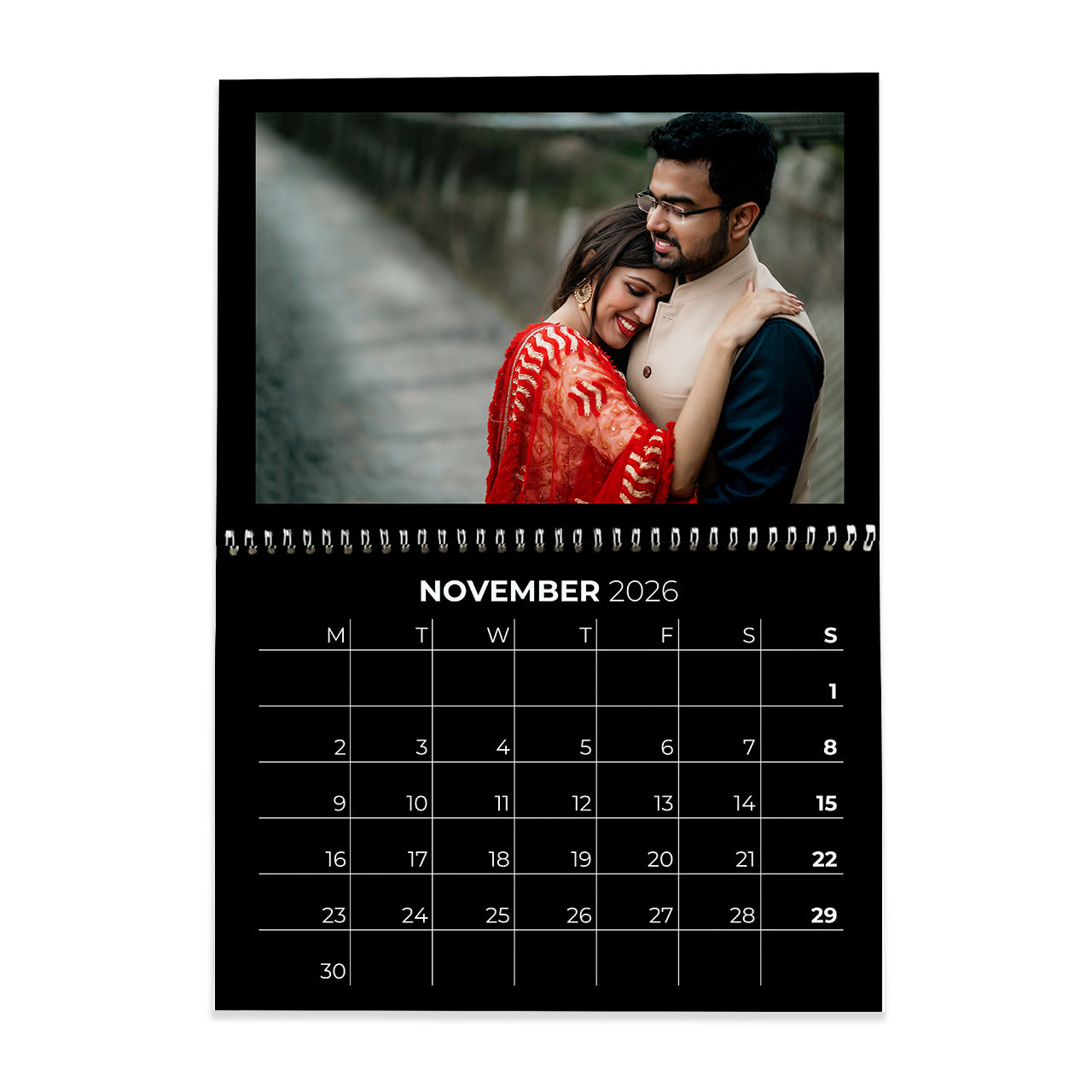 Classic Black Wall Mount landscape Calendar | Zoomin