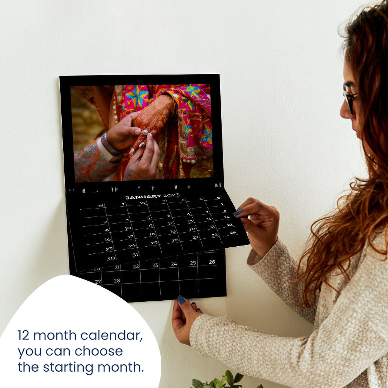 Classic Black Wall Mount landscape Calendar | Zoomin