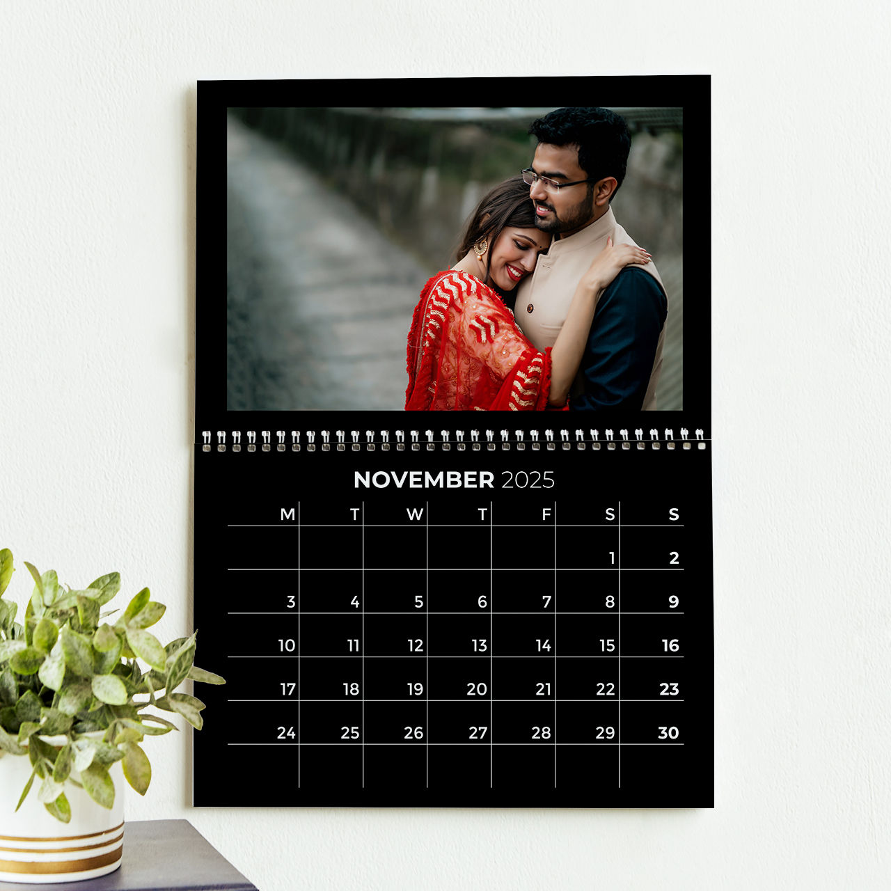 Classic Black Wall Mount landscape Calendar | Zoomin