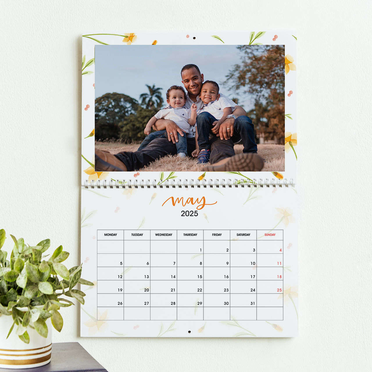 Floral Moments Wall Mount landscape Calendar | Zoomin