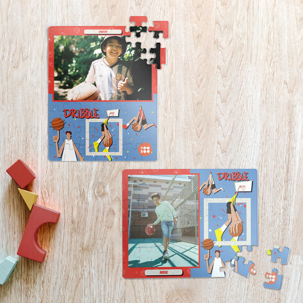 Basketball Fever Boy Custom Photo Puzzle | Zoomin