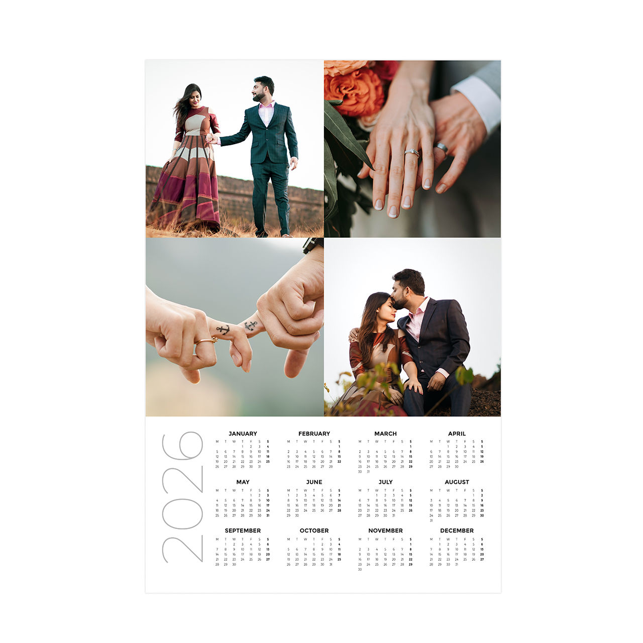 Classic White Poster Calendar | Zoomin