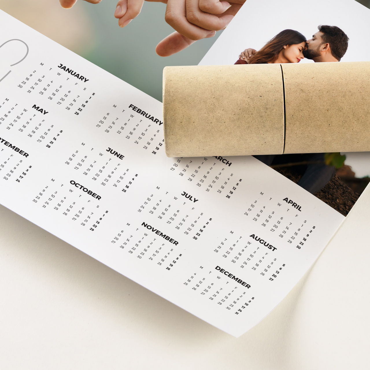 Classic White Poster Calendar | Zoomin