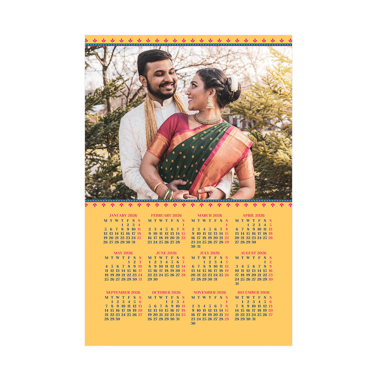 Poster Calendar 2025 - Customized Photo Calendar Posters Online | Zoomin