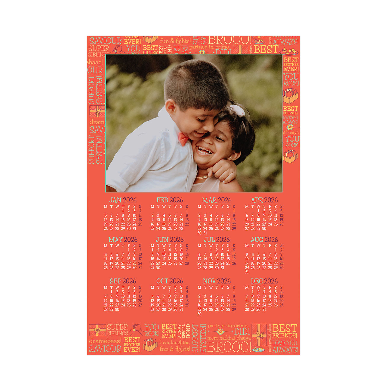 Poster Calendar 2025 - Customized Photo Calendar Posters Online | Zoomin