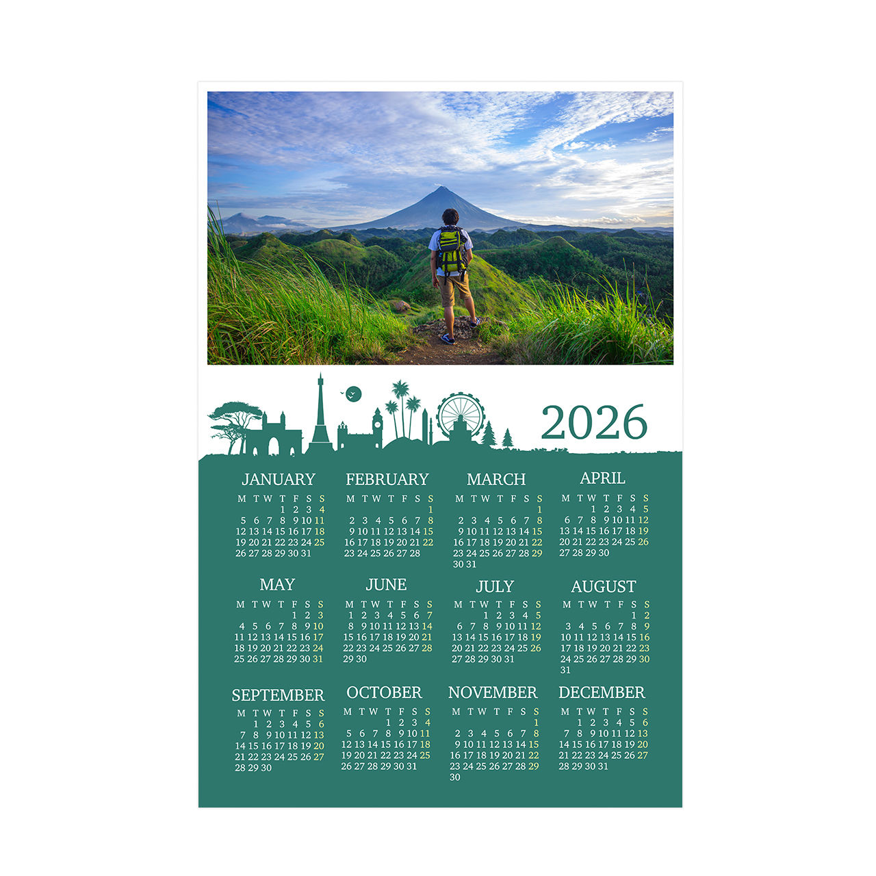 World Explorer Poster Calendar | Zoomin