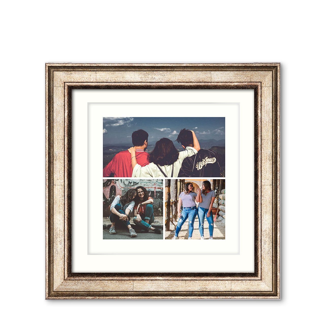 3-Photo Grid Imperial Wood Frames | Zoomin