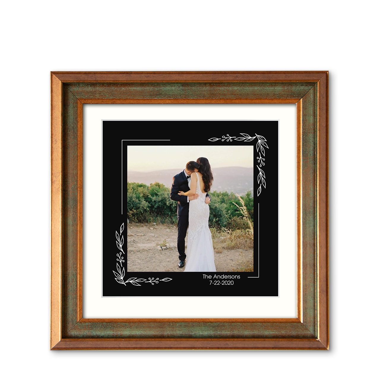 Metallic brush framed print | customized framed prints | Zoomin