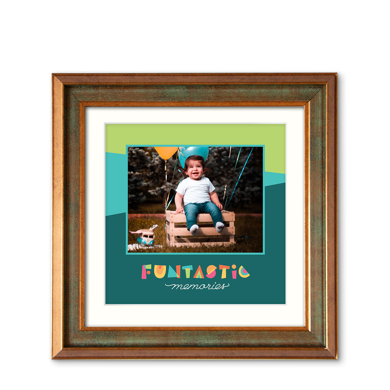 Metallic brush framed print | customized framed prints | Zoomin