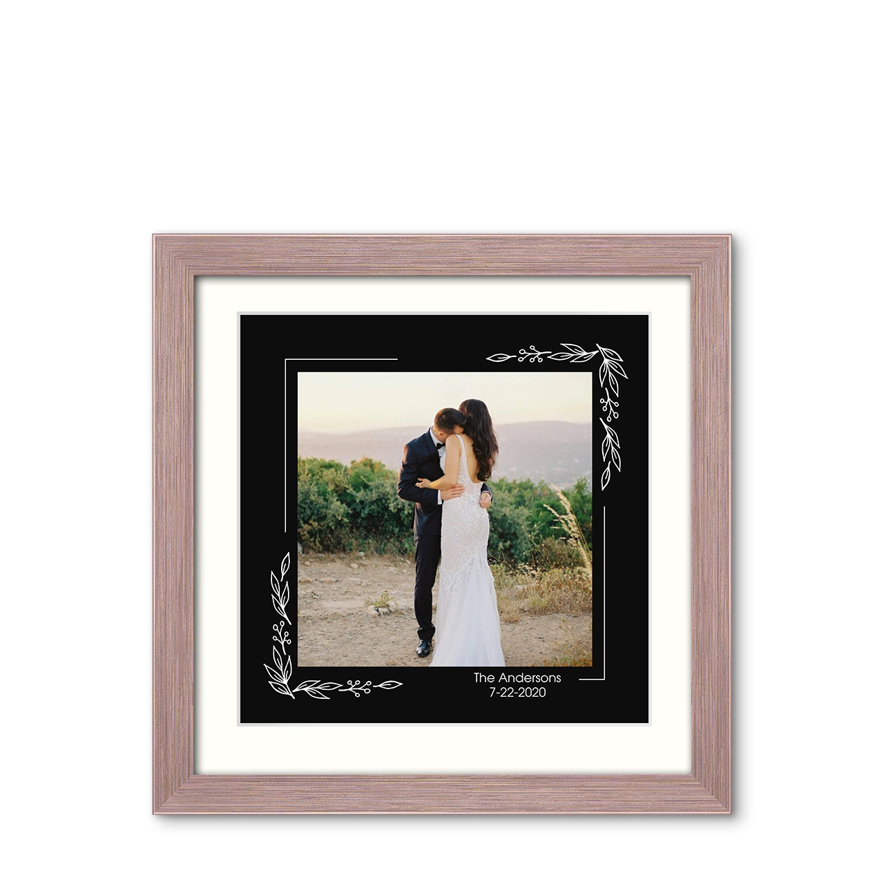 Classic Black Metallic Lustre Photo Frame | Zoomin