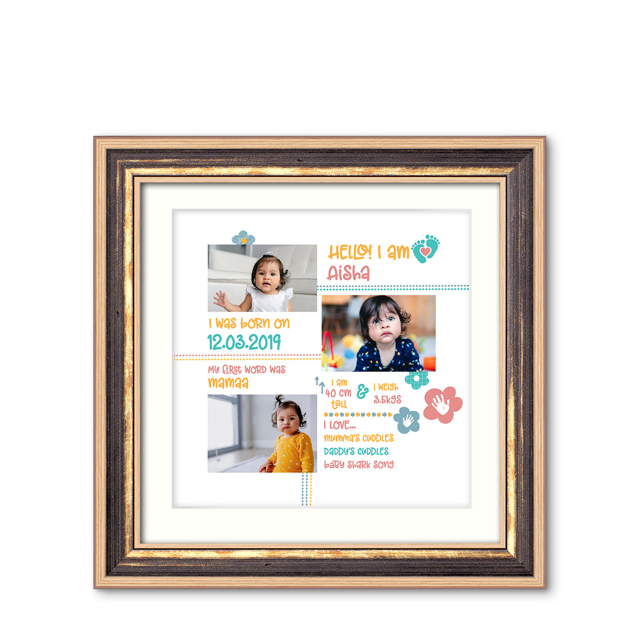 Custom Premium Modern Chestnut Photo Frame Online | Zoomin