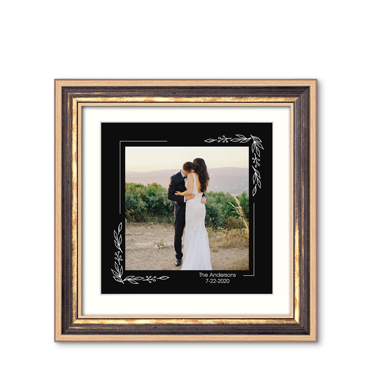 Classic Black Modern Chestnut Photo Frame | Zoomin