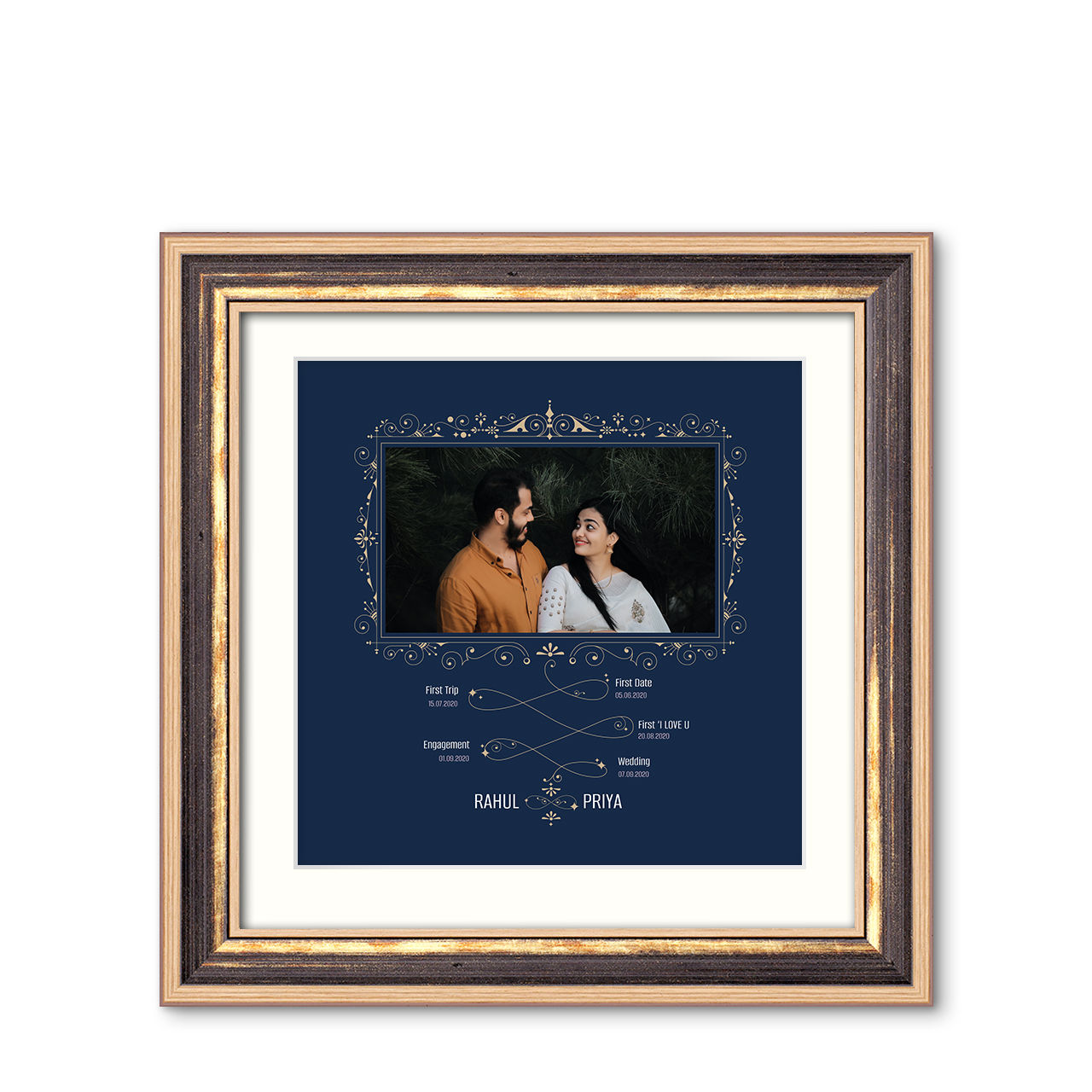 Custom Premium Modern Chestnut Photo Frame Online | Zoomin