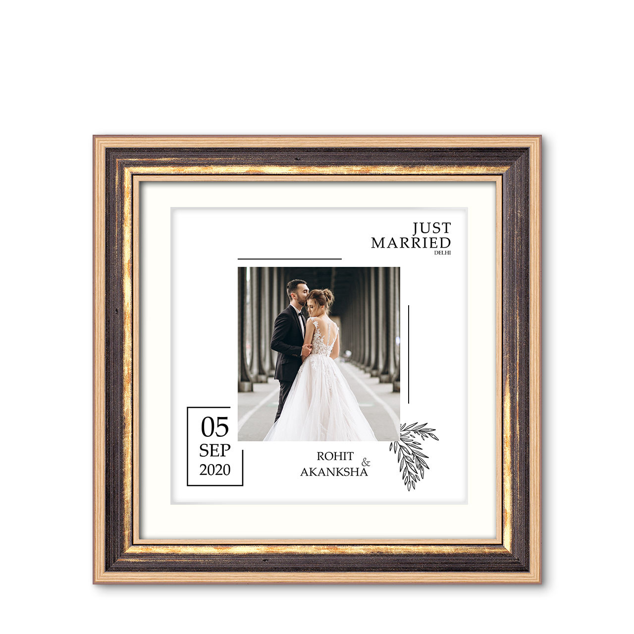 Custom Premium Modern Chestnut Photo Frame Online | Zoomin