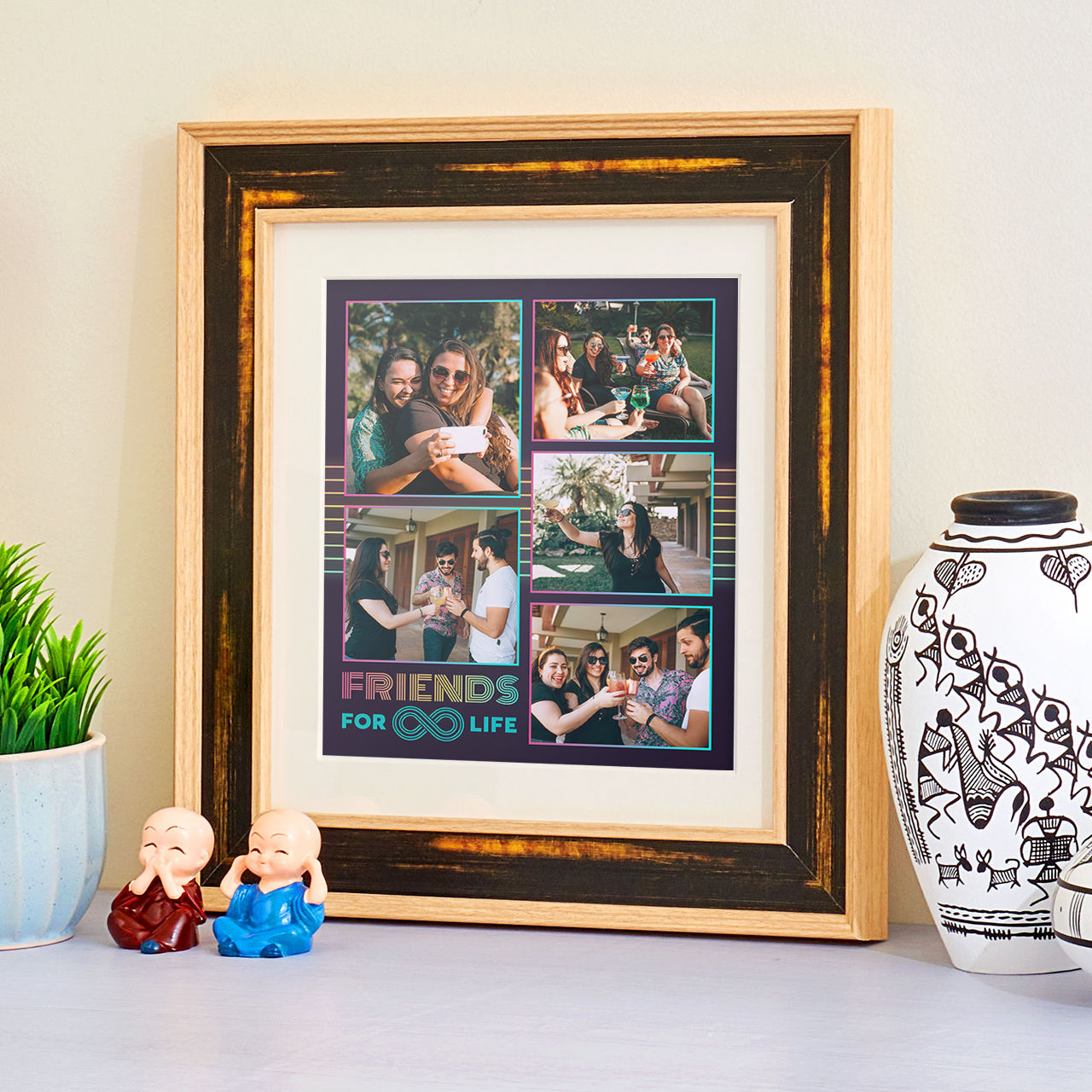 Squad Goals Modern Chestnut Photo Frame | Zoomin