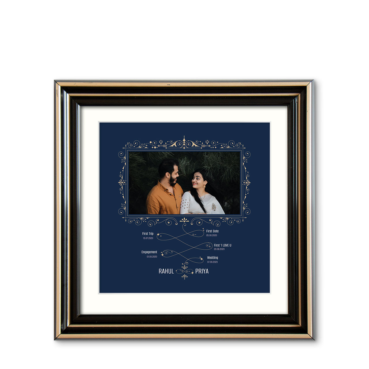 Couples Milestones Modern Frames | Zoomin