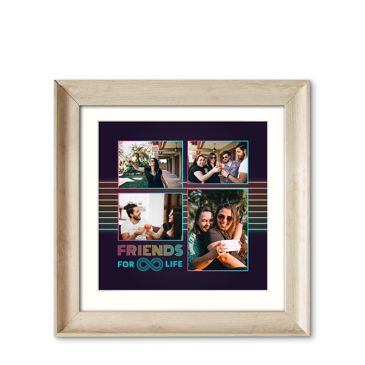 Squad Goals Natural Wood Frames | Zoomin