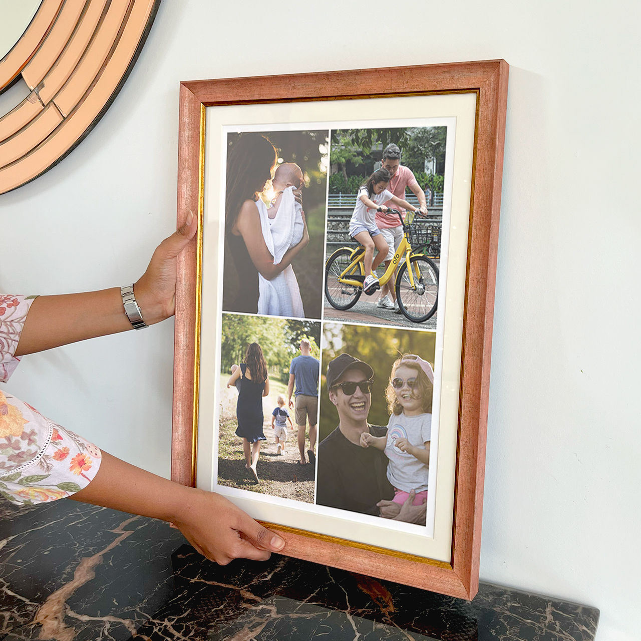 4-Photo Grid Premium Urban Touch Photo Frame | Zoomin