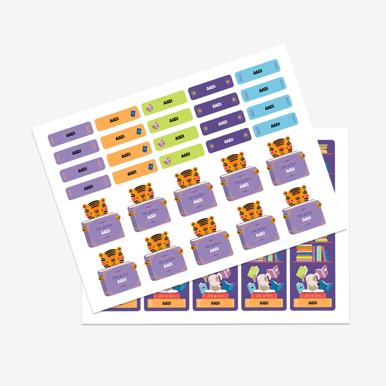 Animal Library Name Stickers | Zoomin