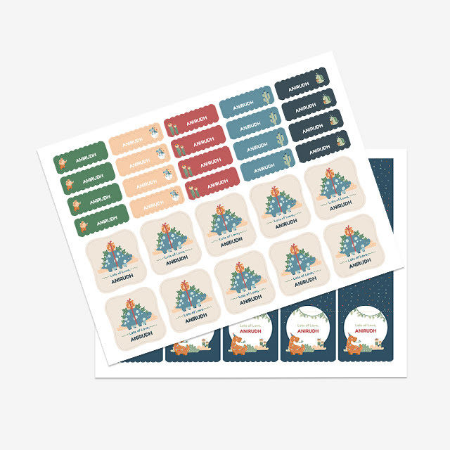 Dino Party Name Stickers | Zoomin