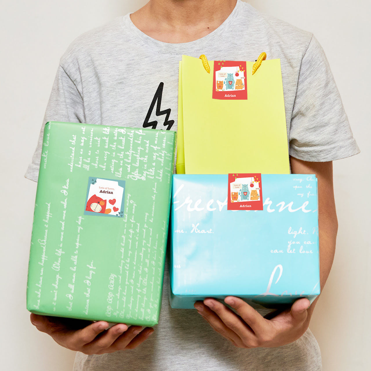 Kitty Cat Name Stickers | Zoomin